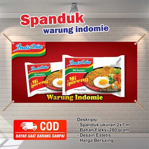 Jual Spanduk Banner Backdrop Indomie Banner Indomie Goreng Spanduk