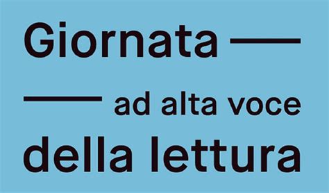 Giornata Della Lettura Ad Alta Voce