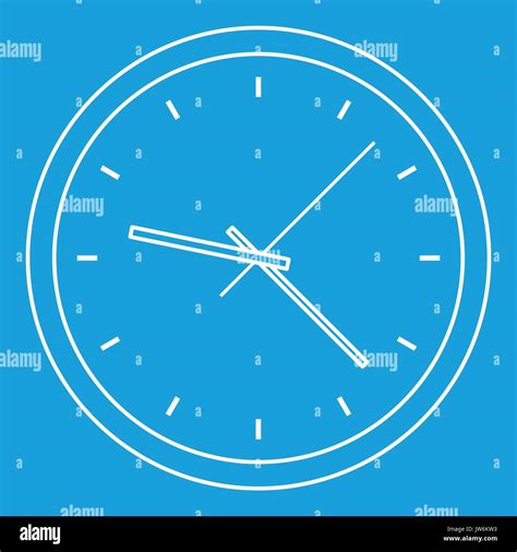 Clock Icon Outline Style Stock Vector Image Art Alamy