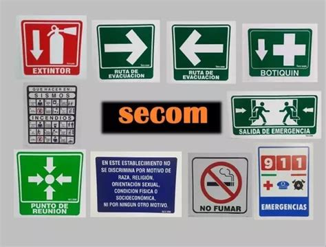 Kit Paquete De Señalamientos De Protección Civil Meses sin intereses