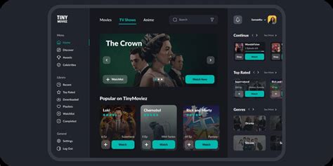 Movie Streaming Dashboard Figma Template UI4Free