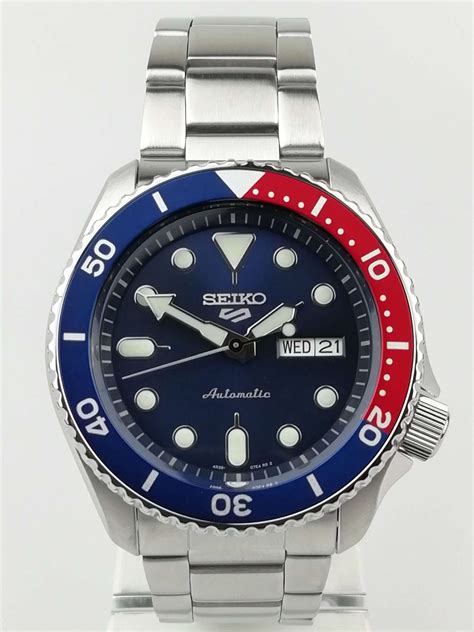 Seiko 5 Sports Pepsi Bezel Automatic Men S Watch SRPD53K1