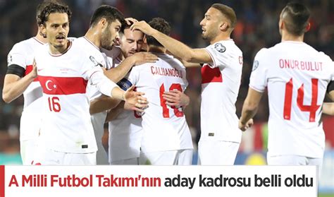 A Milli Futbol Takımının aday kadrosu belli oldu