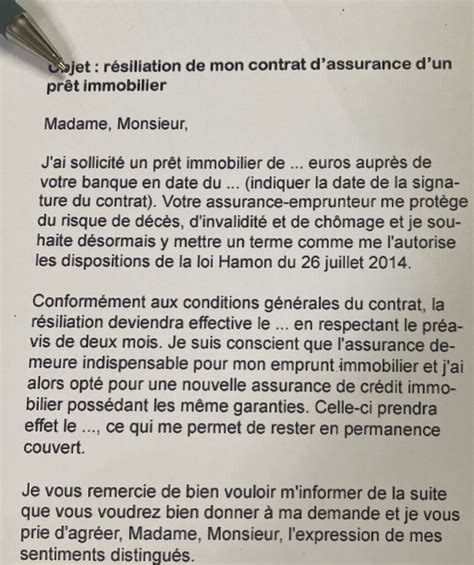 Comment Faire Une R Siliation Dassurance Emprunteur