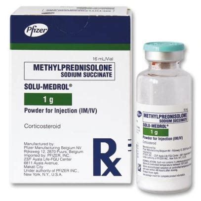 SOLU MEDROL Methylprednisolone Sodium Succinate 1g Powder For IM IV