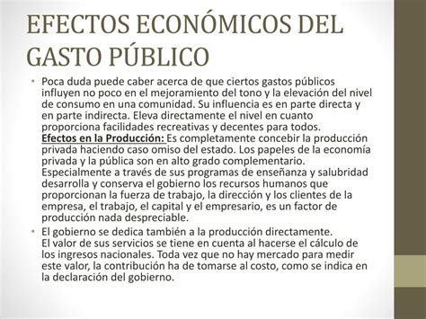 PPT GASTO PÚBLICO Y ESTRUCTURA DEL GASTO PÚBLICO PowerPoint