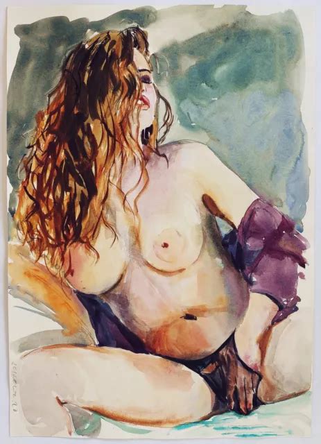 NU NAKED FEMME Nue Femme Aktzeichnung Dessin Drawing Dessin 68 EUR 49