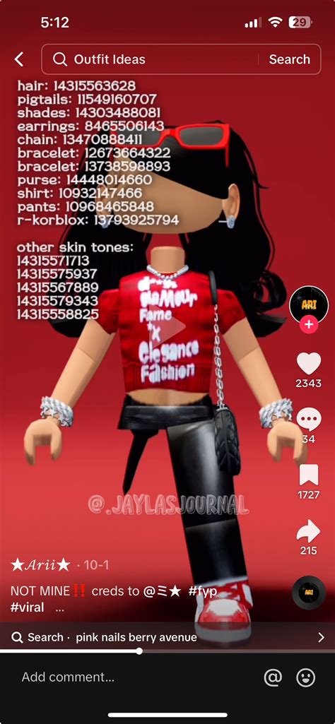 Pin By Latoya Mack On Codes Black Hair Roblox Cute Baddie Outfits Baddie Outfits Ideas