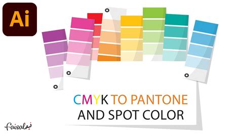 Convert Cmyk To Pantone And Spot Color Adobe Illustrator Youtube