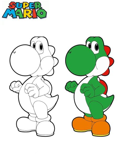 Coloriage Yoshi 30 images à imprimer