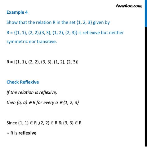 example 4 show r { 1 1 2 2 3 3 1 2 2 3 }