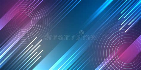Abstract Circle Technology Communication Vector Illustration