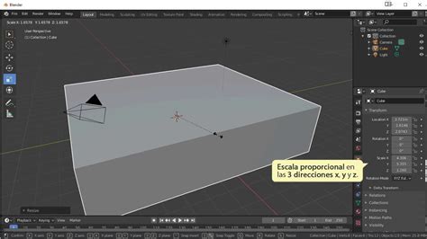 03 Tutorial básico de Blender 2 8x Transformaciones Menú herramientas