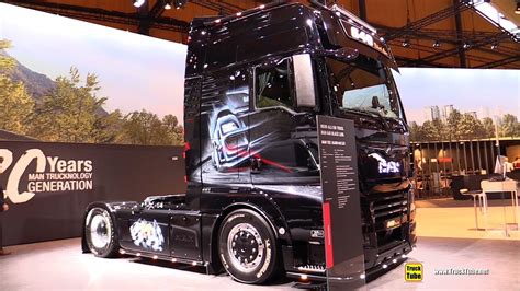 Man Black Lion Tgx Truck Exterior Interior Walkaround