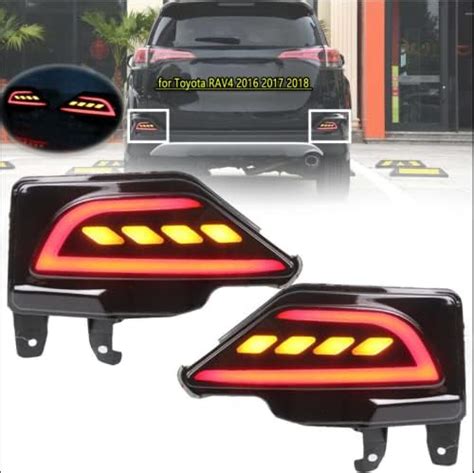 Amazon Geegeetop Red Led Rear Bumper Reflectors Fog Brake Tail