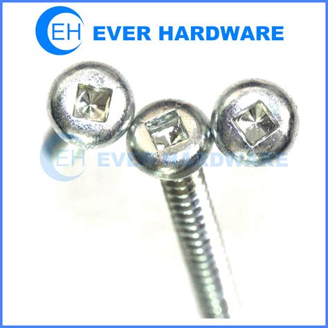 Square Drive Screws Internal Pan Head Sheet Metal Full Thread Bolts