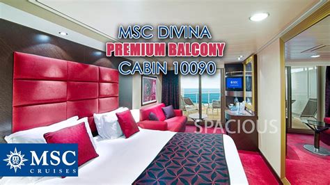 MSC Divina Premium Balcony Walk Through Cabin 10090 YouTube