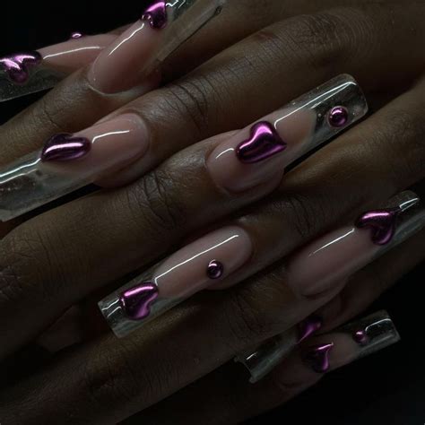 20 Best Chrome Nail Art To Inspire You Red Chrome Nails Chrome Nails