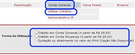 Créditos da Nota Fiscal Paulista no IPVA Conta Corrente ou Poupança