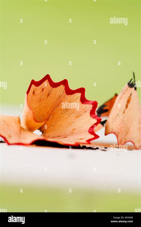 Pencil Shaving Close Up Stock Photo Alamy