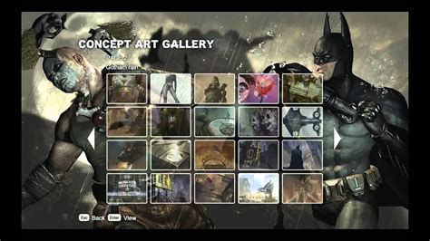 Batman Arkham City All Concept Art Gallery Hd Demonstration Youtube