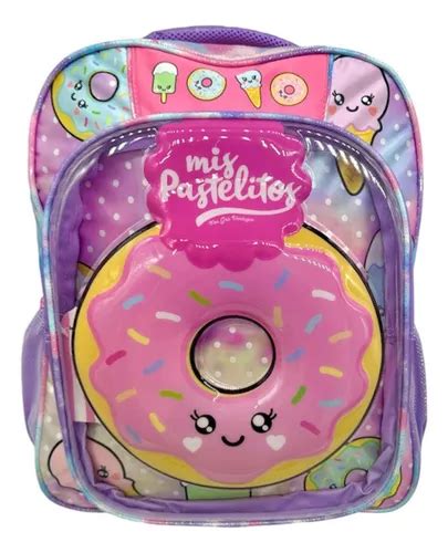 Mochila Escolar Mis Pastelitos Original Ruz Env O Gratis