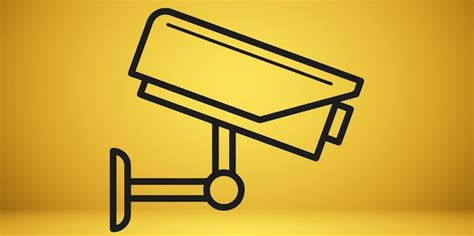 Icono de cámara cctv sobre fondo transparente Vector Premium