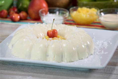 Receta gelatina de piña colada fácil y deliciosa Delicioso
