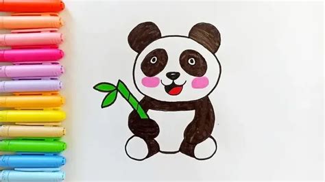 How to Draw Cute Panda Easy Panda Drawing Kolay Panda Çizimi