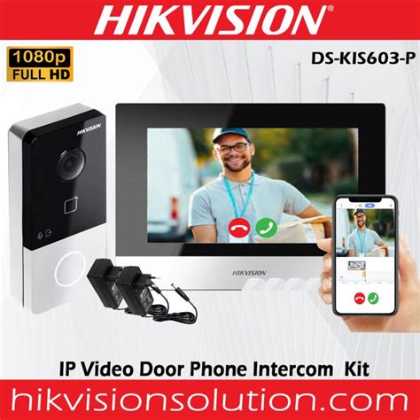Best Hikvision 2nd Gen DS KIS603 P Video Door Phone Intercom System Sri