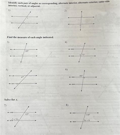 Solved Identify Each Pair Of Angles As Corresponding Chegg