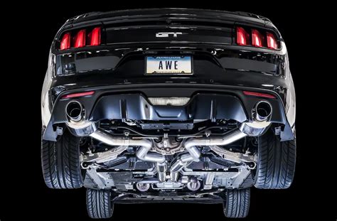 AWE Mustang Touring Edition Cat Back Exhaust With Chrome Silver Tips