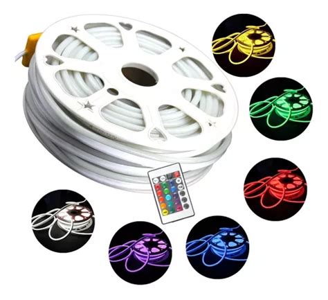 Manguera Neon Flex Led Multicolor Rgb Conexi N Directa M Env O Gratis