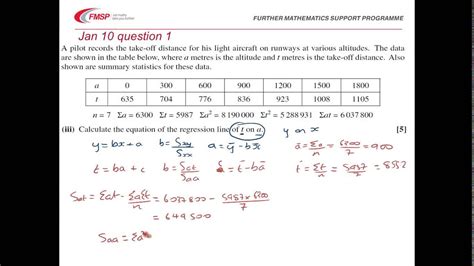fmsp revision video mei s2 regression youtube