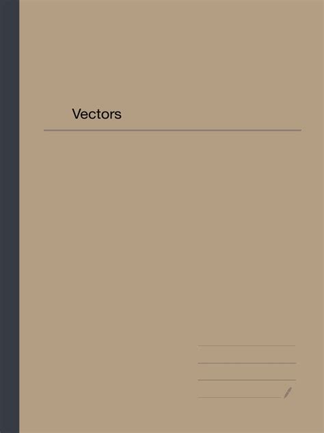 vectors pdf euclidean vector quantity