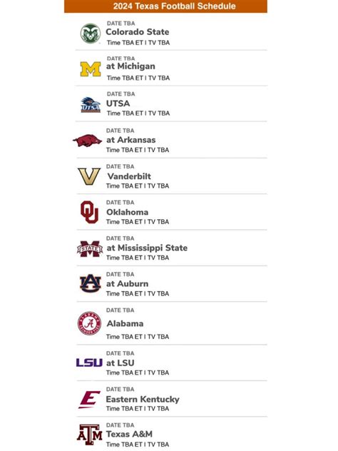 Texas A M Football Schedule 2024
