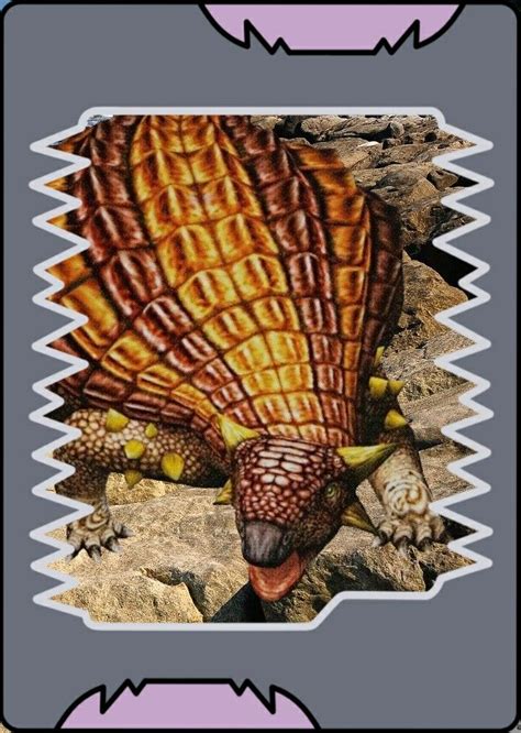 Ankylosaurus Card Dino Rey Cartas Dino