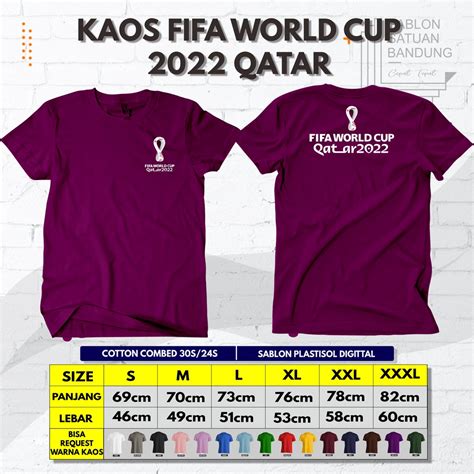 Jual FIFA WORLD CUP 2022 QATAR KAOS TSHIRT NOBAR BOLA TER