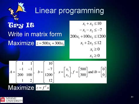 matlab linear programming презентация онлайн