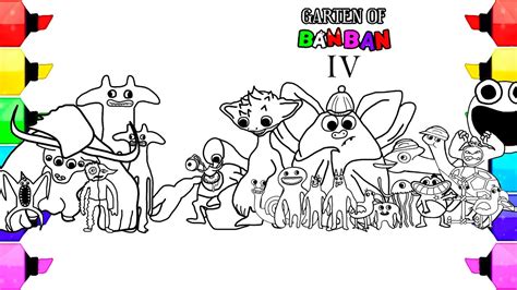 Garten Of Banban Coloring Pages From New Second Teaser Trailer All