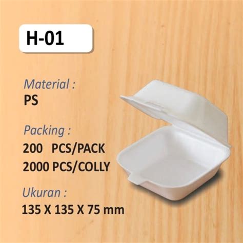 Jual Sterofoam Burger Styrofoam Foam H01 Isi 200 Pcs Shopee Indonesia