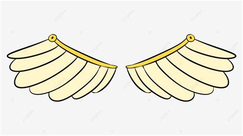 Angel Wings Feather Cartoon Cartoon Angel Wing PNG Transparent