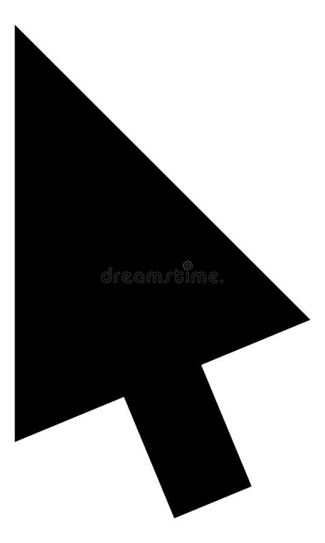 Black Arrow Cursor Classic Mouse Pointer Icon Stock Vector