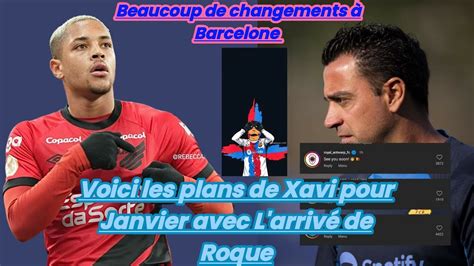 Voici les plans de Xavi en janvier avec L arrivée de Victor Roque au