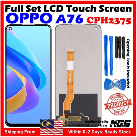 ORl NGS Brand Full Set LCD Touch Screen Compatible For OPPO A76 CPH2375