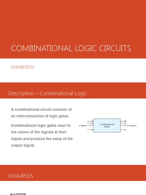 combinational logic circuits pdf logic gate electronic circuits
