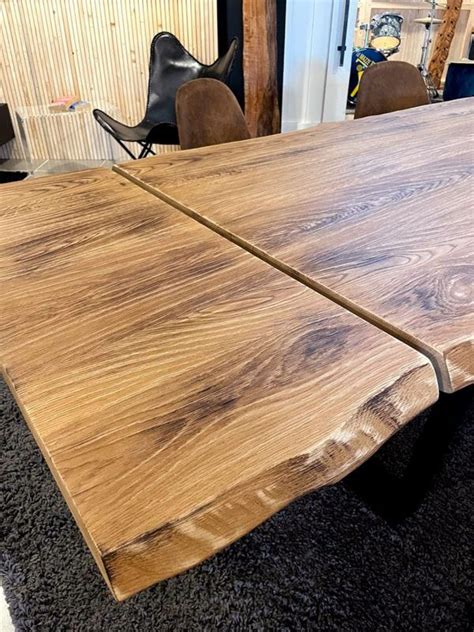 Tavolo Allungabile Sala Da Pranzo In Legno Massello Rovere Rustico