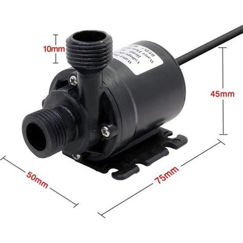 EROOSI Pompe à Eau Submersible sans balais DC 12V 800L H 5M Pompe