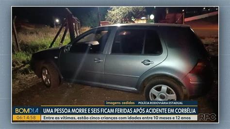 Motorista Morre E Crian As Ficam Feridas Ap S Carro Bater De Frente