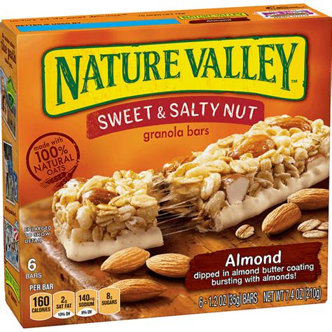 Nature Valley Granola Bars Almond Chewy 6 Ea Granola Reasor S